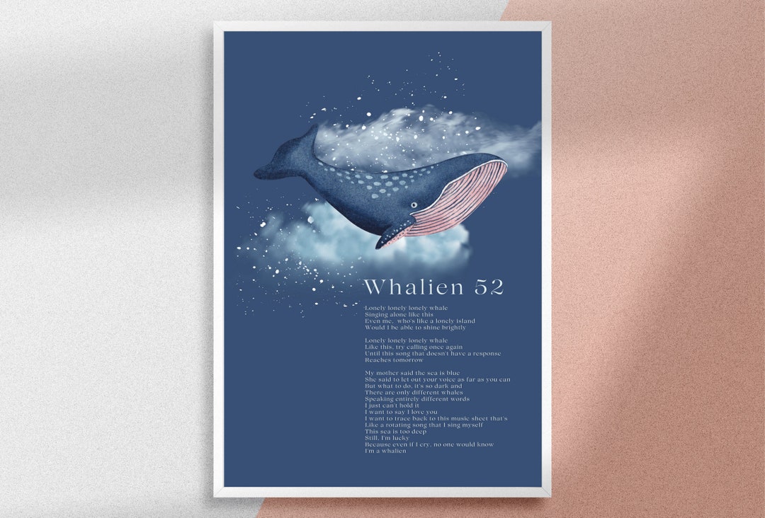 Whalien 52 | BTS Artwork Quote, BTS Lyrics, Instant Download, Home ...