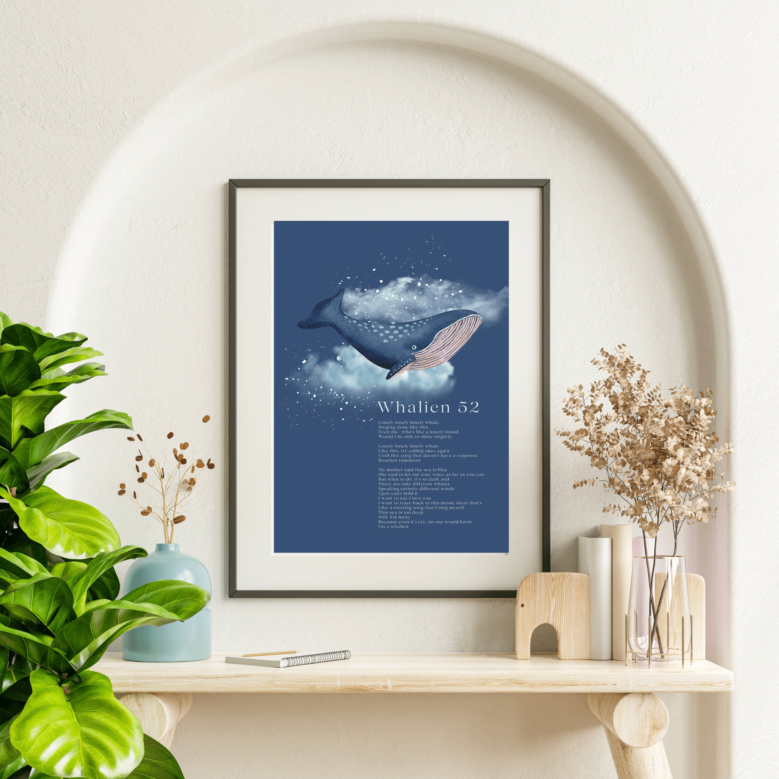 Whalien 52 BTS Artwork Quote, BTS Lyrics, Instant Download, Home Decoration, Prints Poster ...