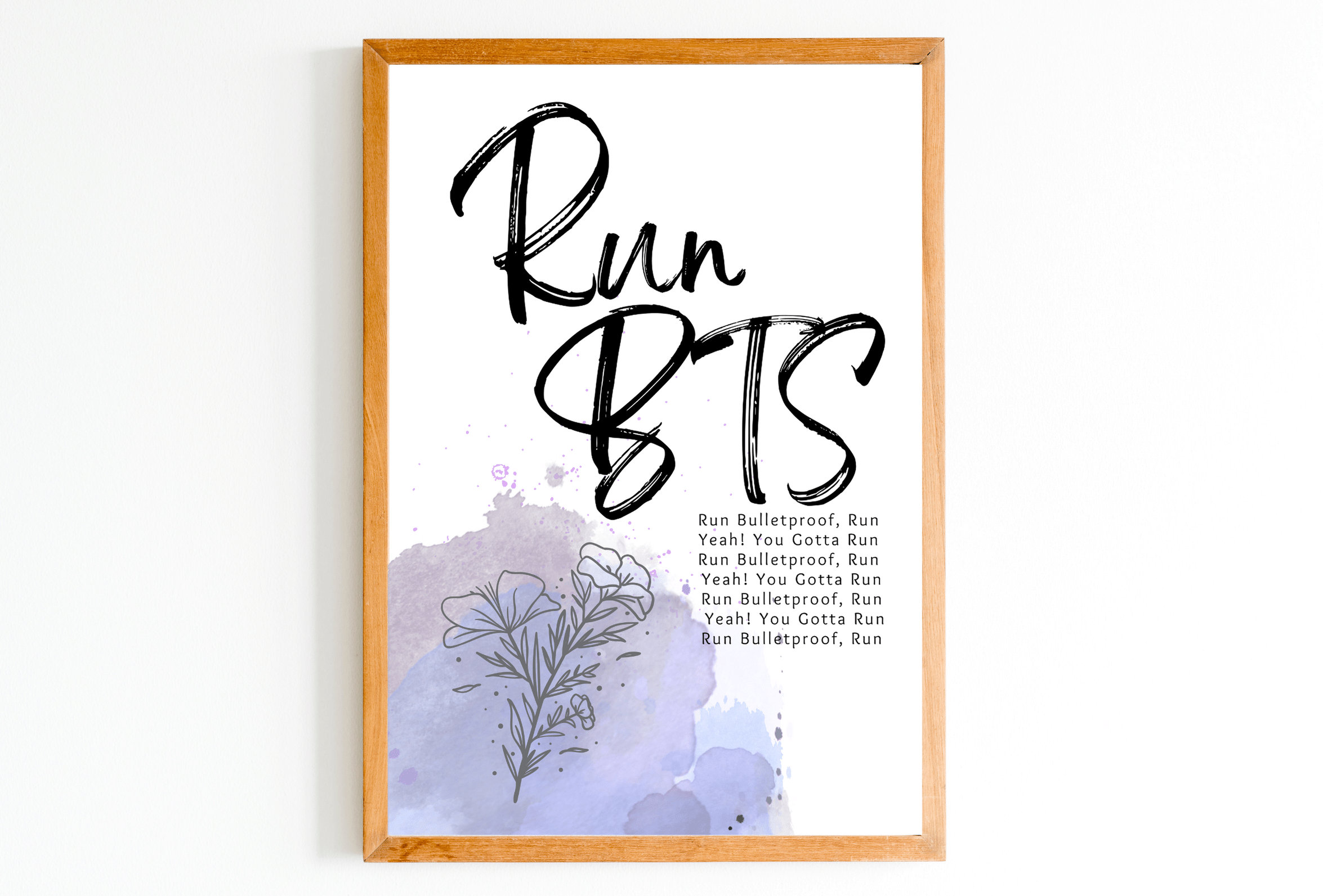 Run BTS Instant Download BTS Printable Art BTS Digital - Etsy