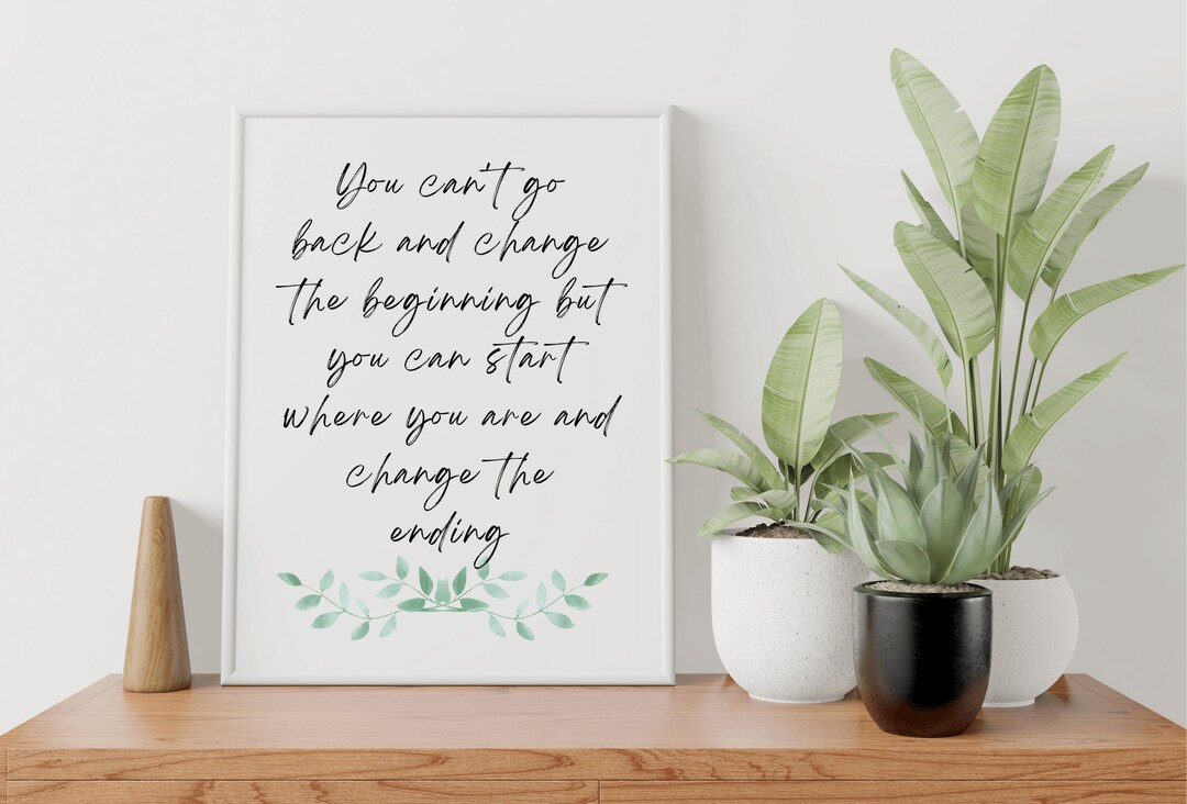 CHANGE THE ENDING| Printable Art Wall, Instant Download, Digital Prints ...