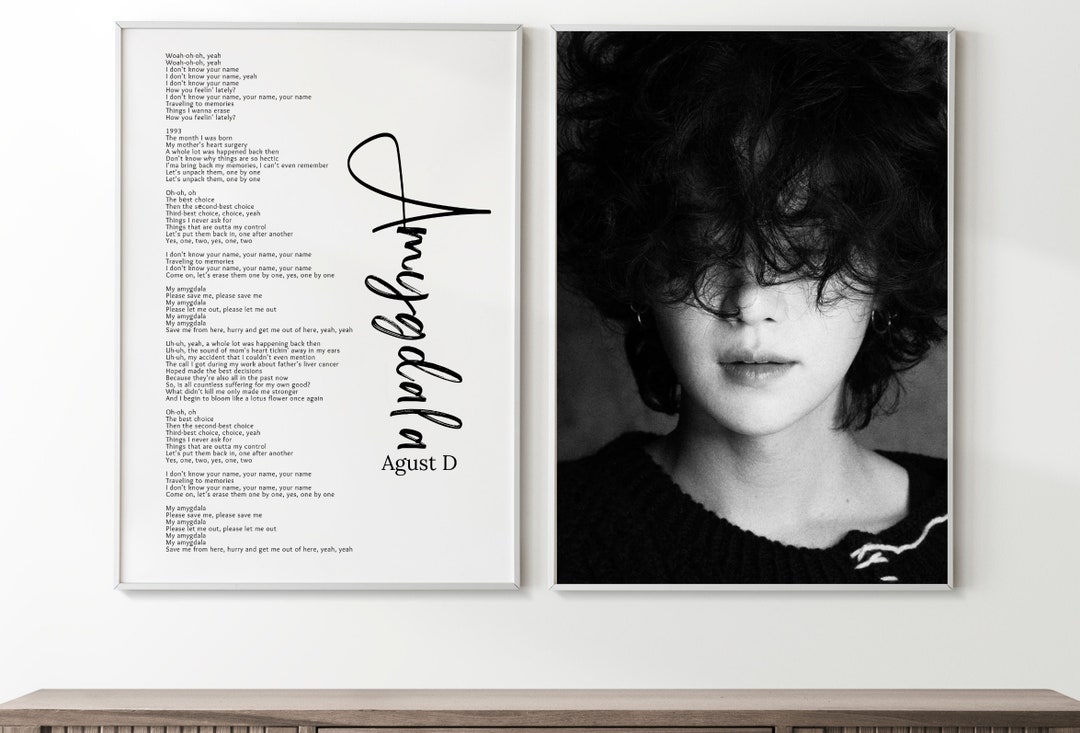 Amygdala | Agust D | BTS Suga | Song Lyrics, Instant Download, Home ...