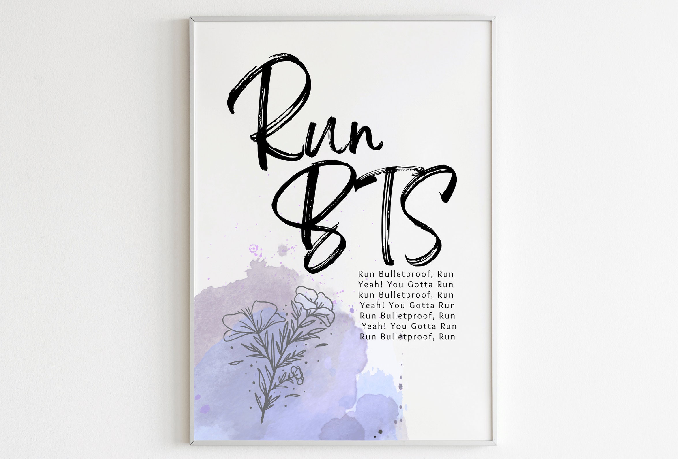 Run BTS Instant Download BTS Printable Art BTS Digital - Etsy