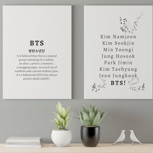 BTS | BTS Definition | BTS Printable Decoration, Instant Download ...