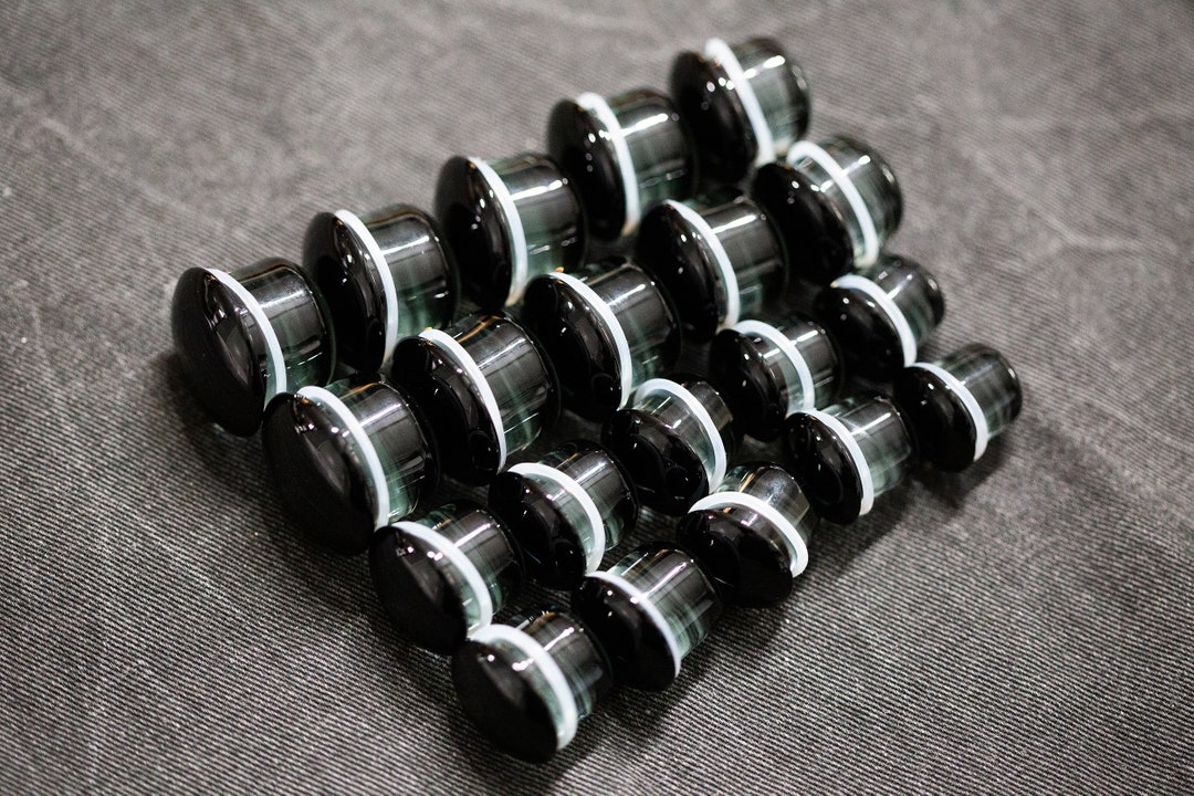 SINGLE Glass Single Flare Plug: Dead Stretching or Daily Wear, 2mm, 3mm ...