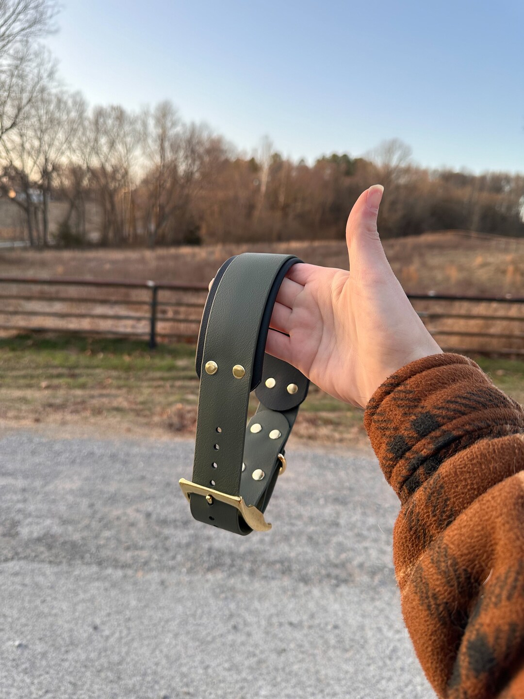 2 Inch Layered Biothane Collar: the Atlas - Etsy