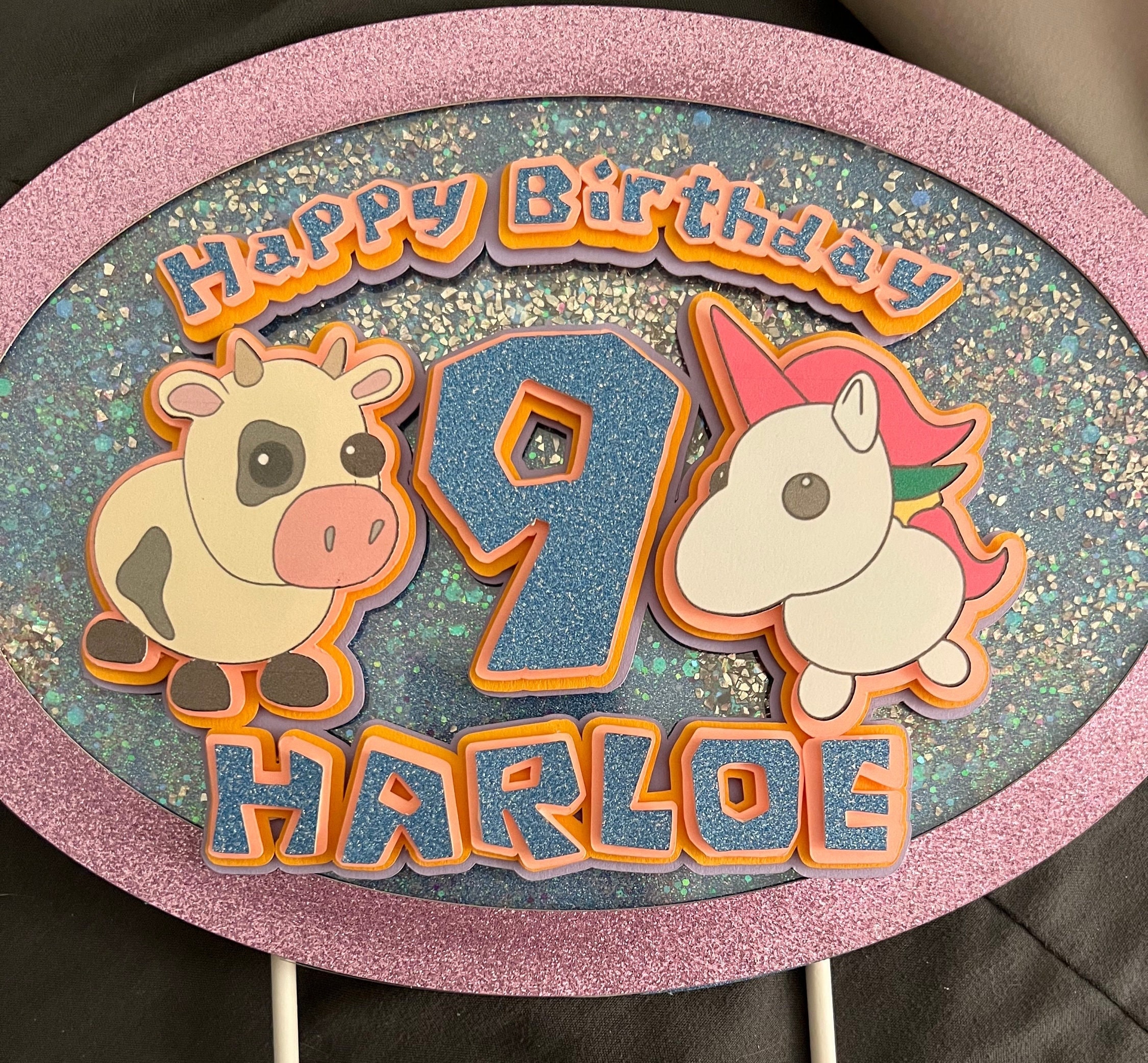 ROBLOX Cake Topper || Inspired ||adopt Me|| Theme || Girls Birthday ...