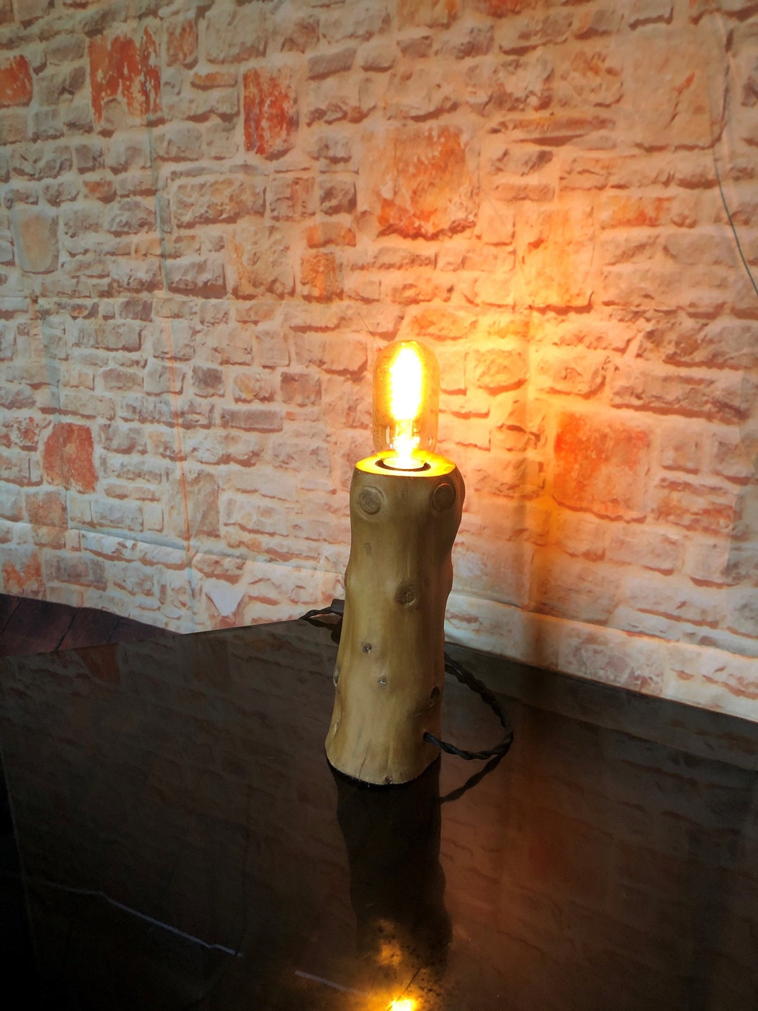 Unique Tree Stump Lamp - Etsy