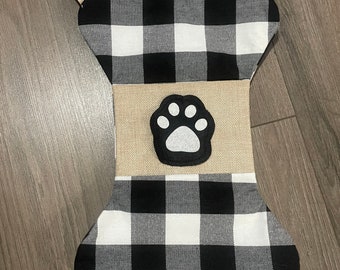 Black Dog Stocking - Etsy