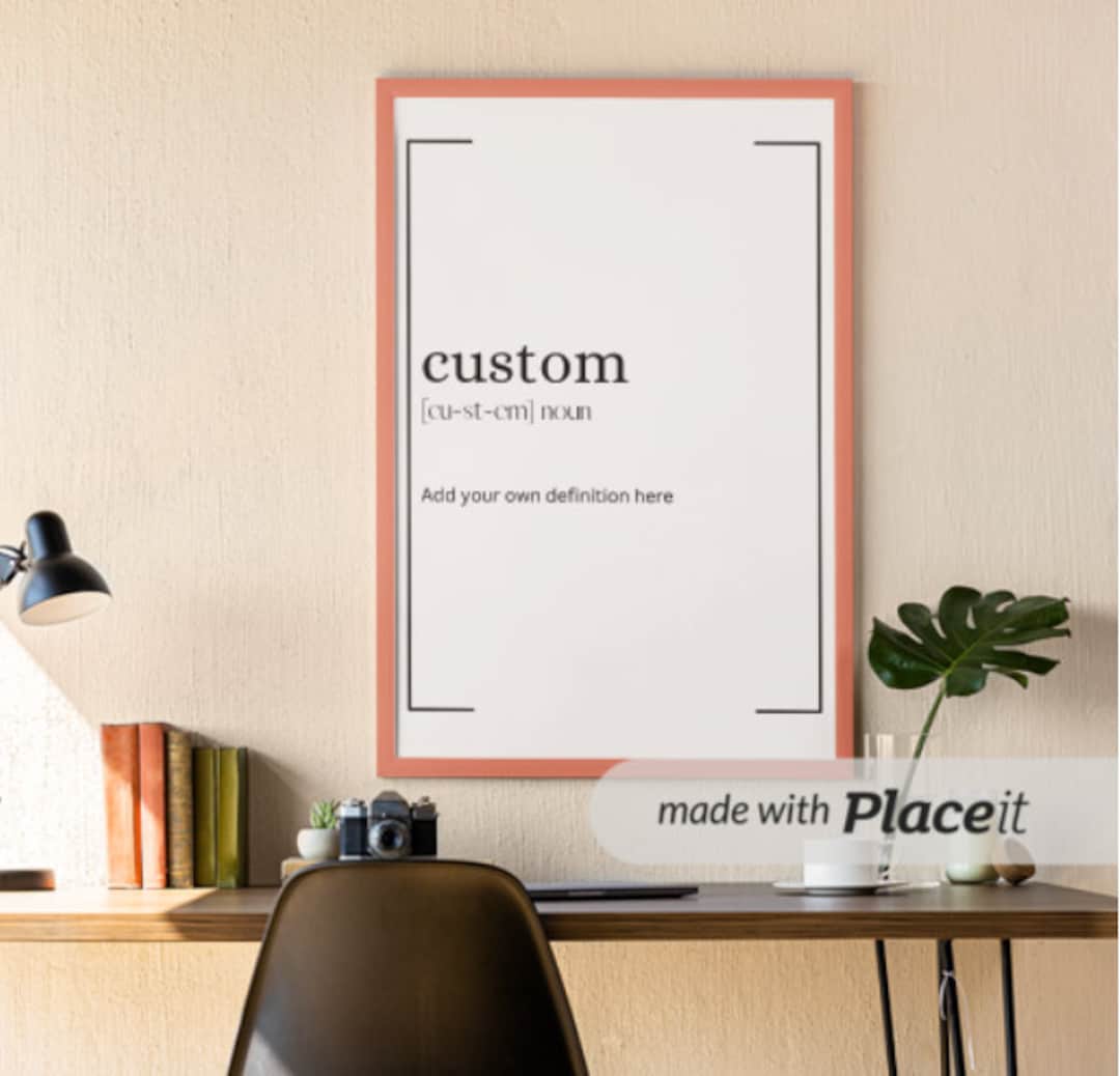 CUSTOM DEFINITION PRINT | Wall Art Print | Various Sizes Available ...