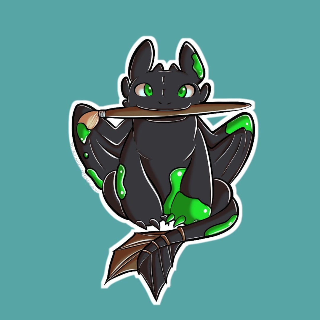 3'' Matte Vinyl Sticker-toothless - Etsy