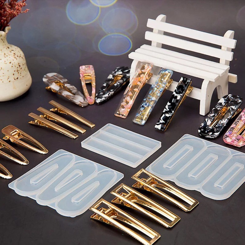 Resin Clip Mold with clips resin mold resin clips crafts | Etsy