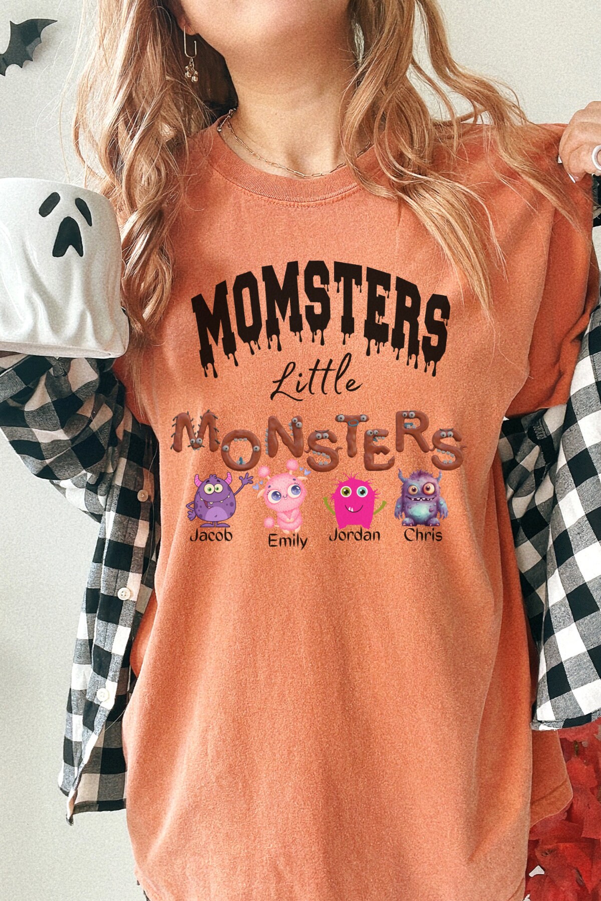 Customizable Momster Mom Halloween Shirt Momsters Little Monsters ...