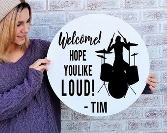 Welcome Guitar Sign - Etsy