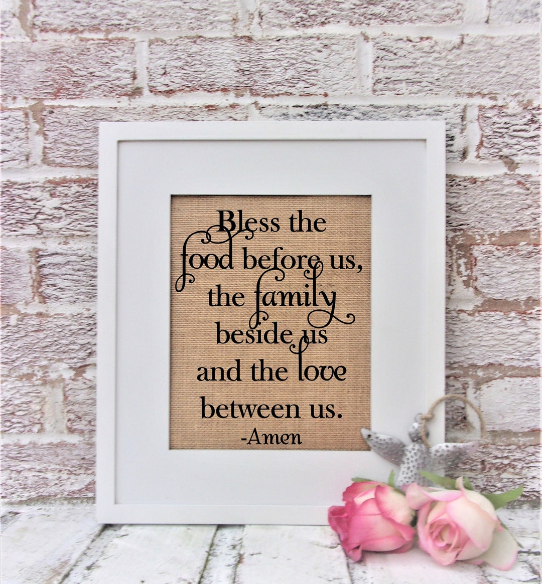 Bless the Food Sign Bless the Food Before Us Sign Farmhouse - Etsy