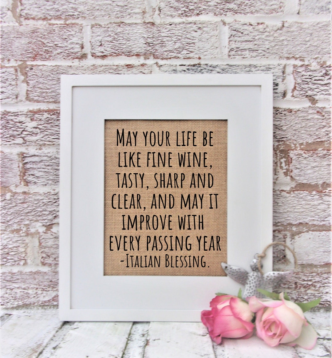 Italian Blessing, Italian Gifts, Italian New Home Gift, Housewarming ...