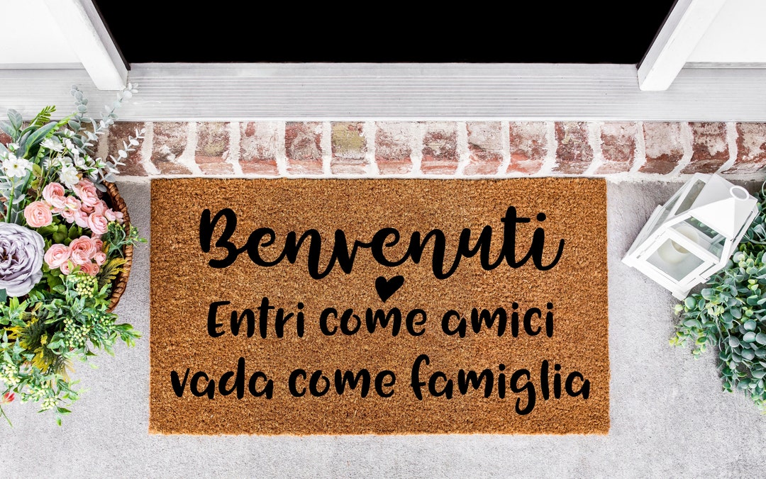 Italian Welcome Mat, Benvenuti Sign, Italian Gifts, Italian Gifts for ...