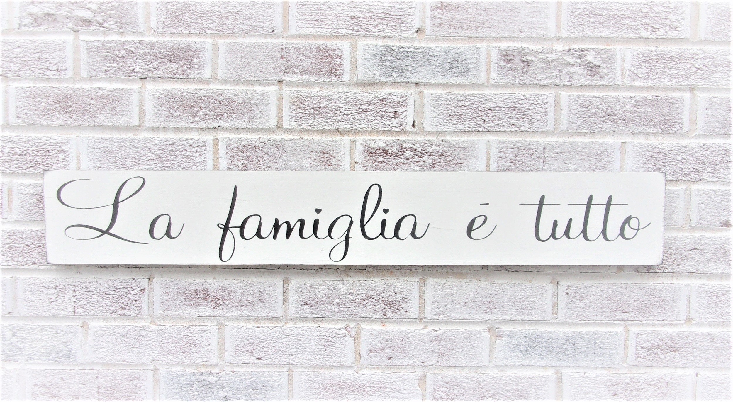 Family Sign Wall Decor Family Sign Wood La Famiglia E Tutto - Etsy
