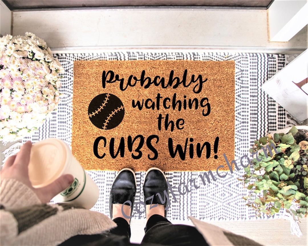 Probably Watching the Cubs,baseball Christmas Gifts, Chicago, Cubs ...