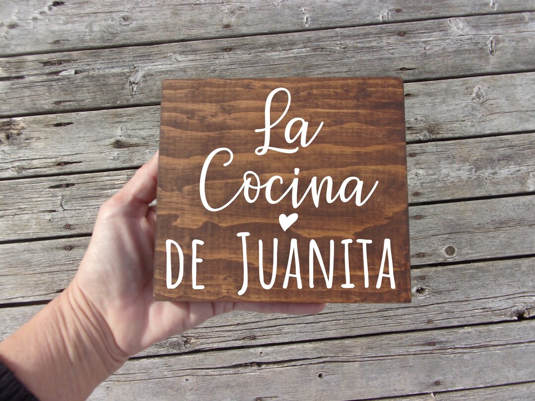 Cocina Sign Cocina Wall Art Spanish Kitchen Signsspanish - Etsy
