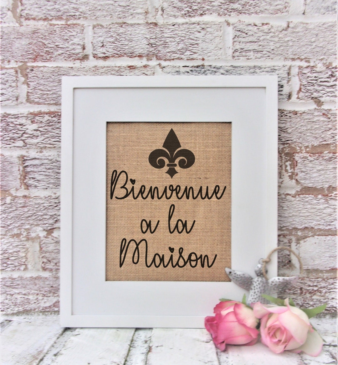 Welcome to Our Home French County Decor French Welcome Sign - Etsy