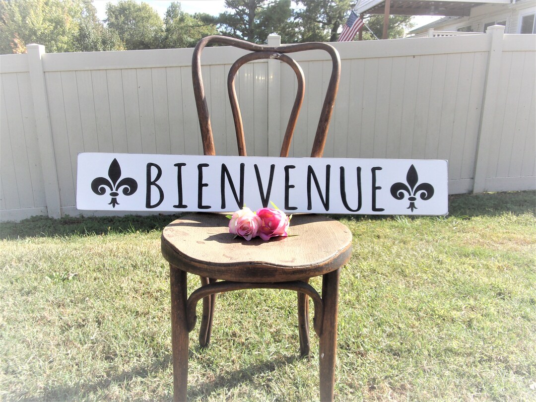 Bienvenue Sign, French Kitchen Decor,french Country Wall Decor,french ...