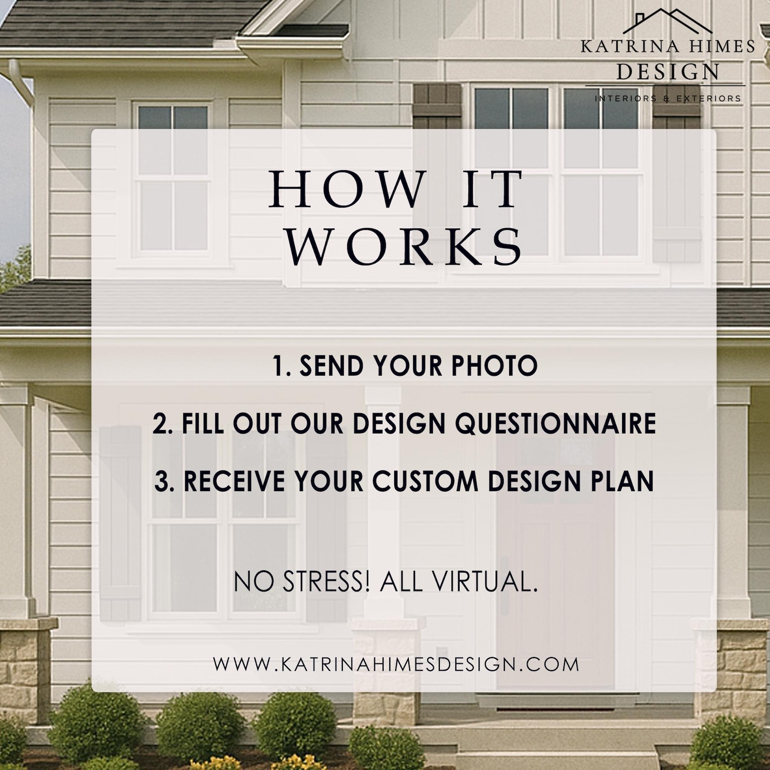 EXTERIOR Paint & Materials DESIGN Service | Standard Turnaround | 1 ...
