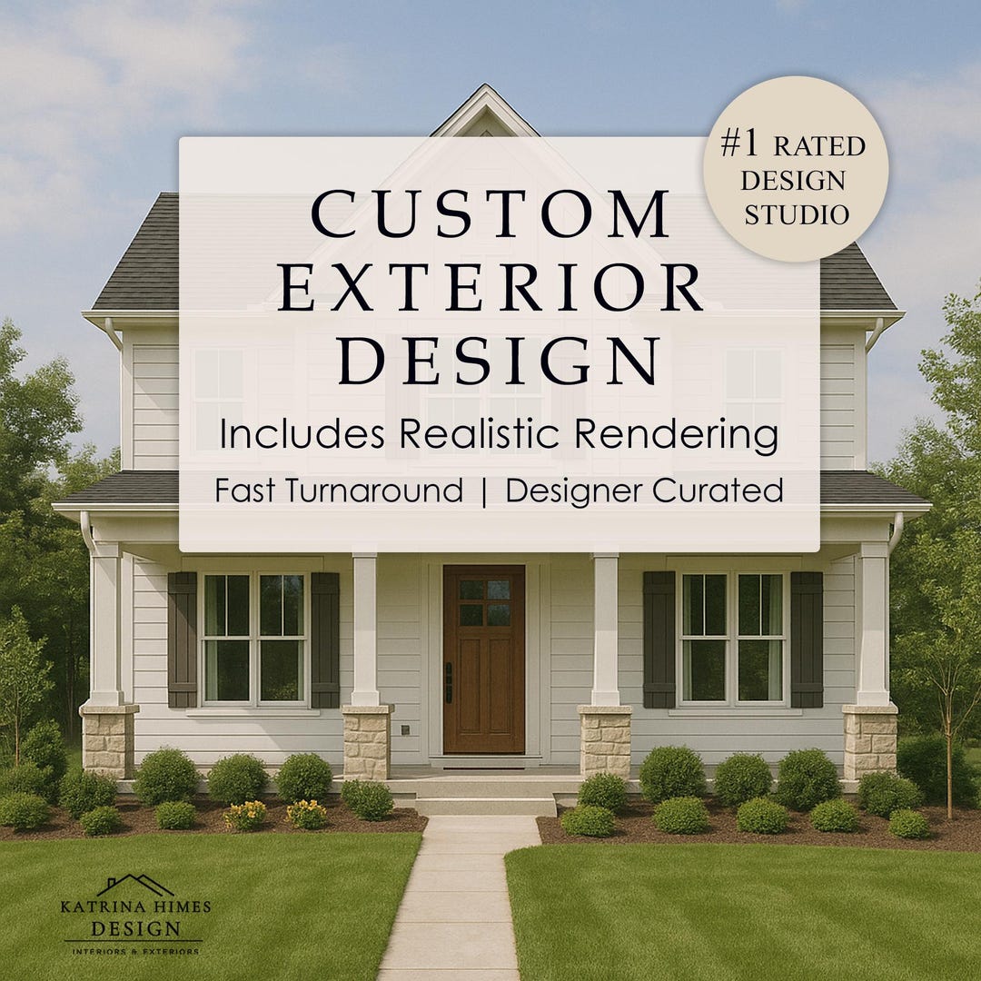 QUICK Turnaround EXTERIOR Paint & Materials DESIGN Service | 1 Custom ...