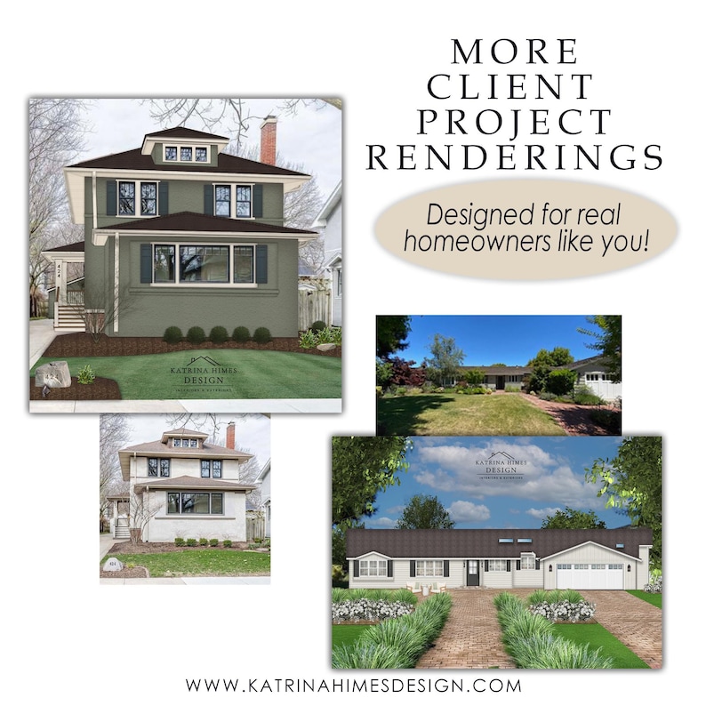 EXTERIOR Paint & Materials DESIGN Service | Standard Turnaround | 1 ...