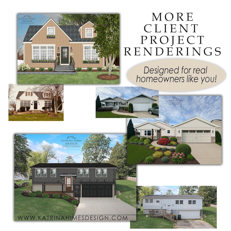 EXTERIOR Paint & Materials DESIGN Service | Standard Turnaround | 1 ...