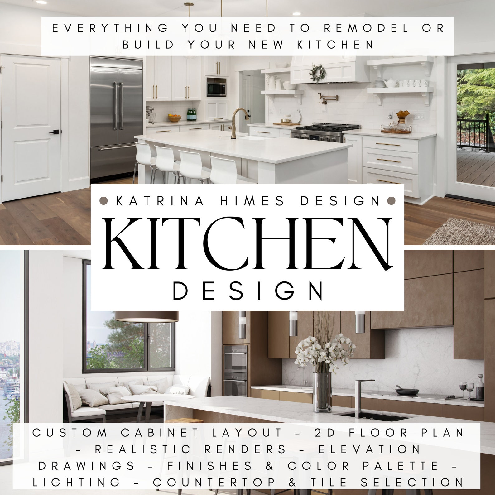 Custom Kitchen Design Plan - Complete Remodel or New Build - Interior ...