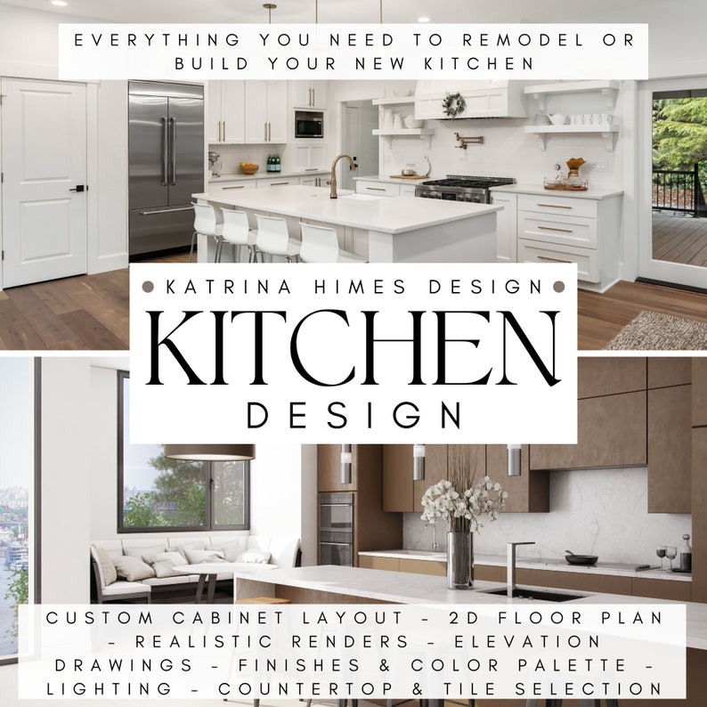 Custom Kitchen Design Plan - Complete Remodel or New Build - Interior ...