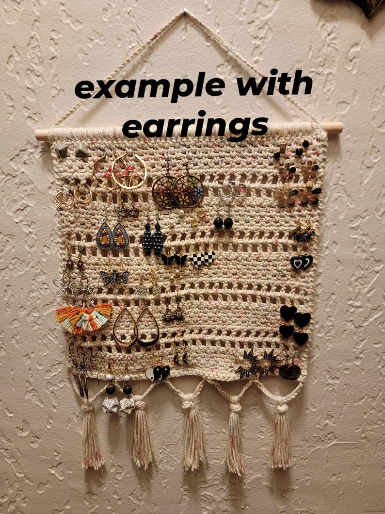 Earring Holder Crochet Pattern - Etsy