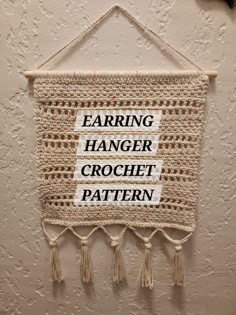 Earring Holder Crochet Pattern - Etsy