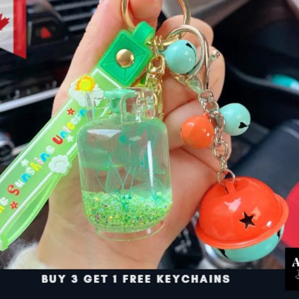 Liquid Keychain - Etsy