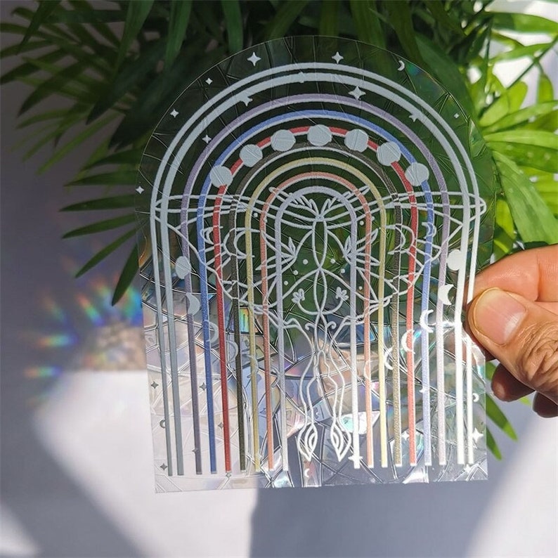 Suncatcher Sun Sticker Cling Sun Catcher Rainbow Decals - Etsy