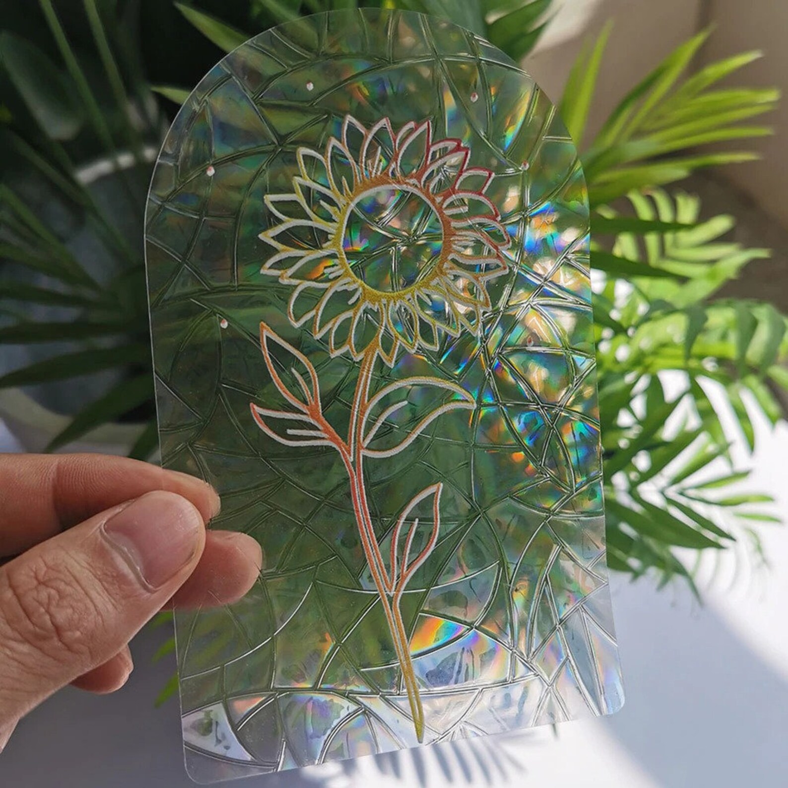 Suncatcher Sun Sticker Cling Sun Catcher Rainbow Decals - Etsy