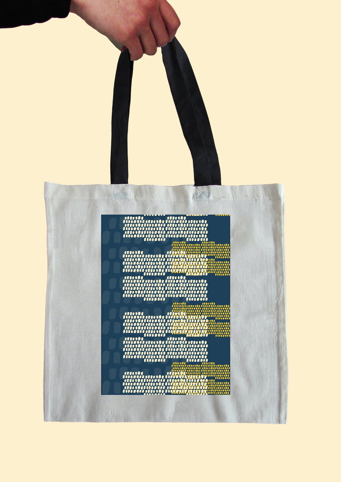 Geometric Tote Bag - Etsy
