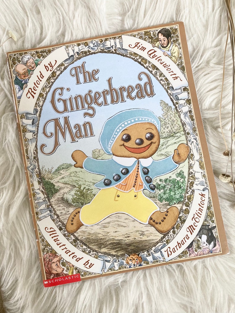 1998 the Gingerbread Man Vintage Book Jim Aylesworth - Etsy