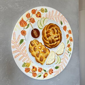 Challah Bread Painting Texture Impasto Painting Realistic Painting ...