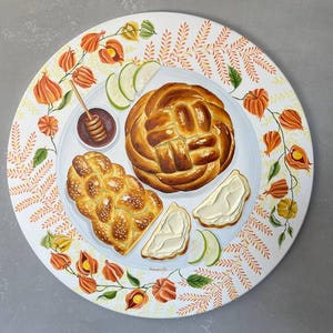 Challah Bread Painting Texture Impasto Painting Realistic Painting ...