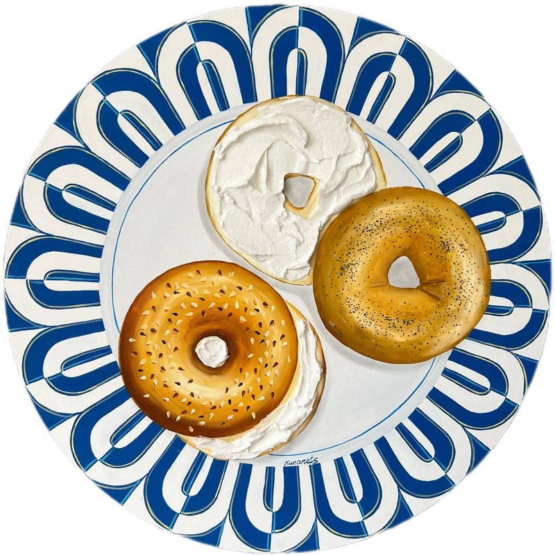 Bagel Art - Etsy