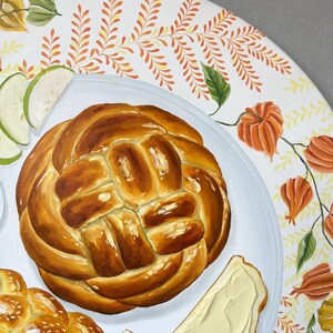 Challah Bread Painting Texture Impasto Painting Realistic Painting ...
