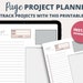 Printable Project Planner Page, Planner Layout, Digital Project Planner ...