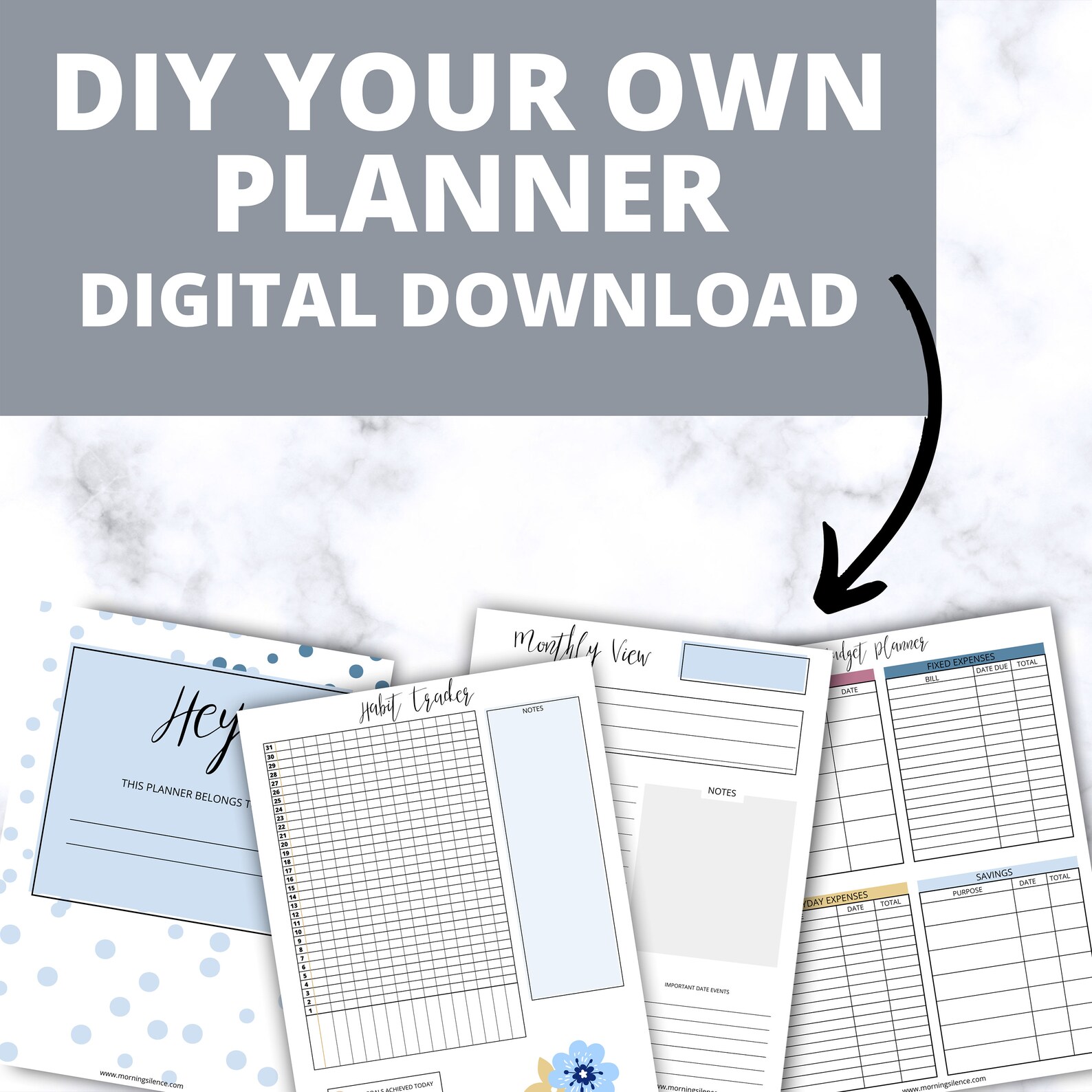Plan Your Life Like a Boss Printable Planner 23 Pages - Etsy