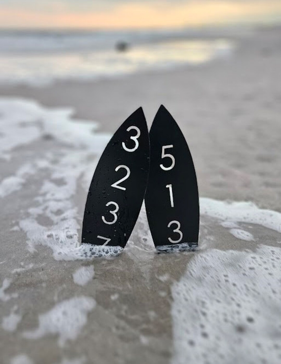 Surfboard House Number Metal House Numbers Surfboard Surf Decor Home ...