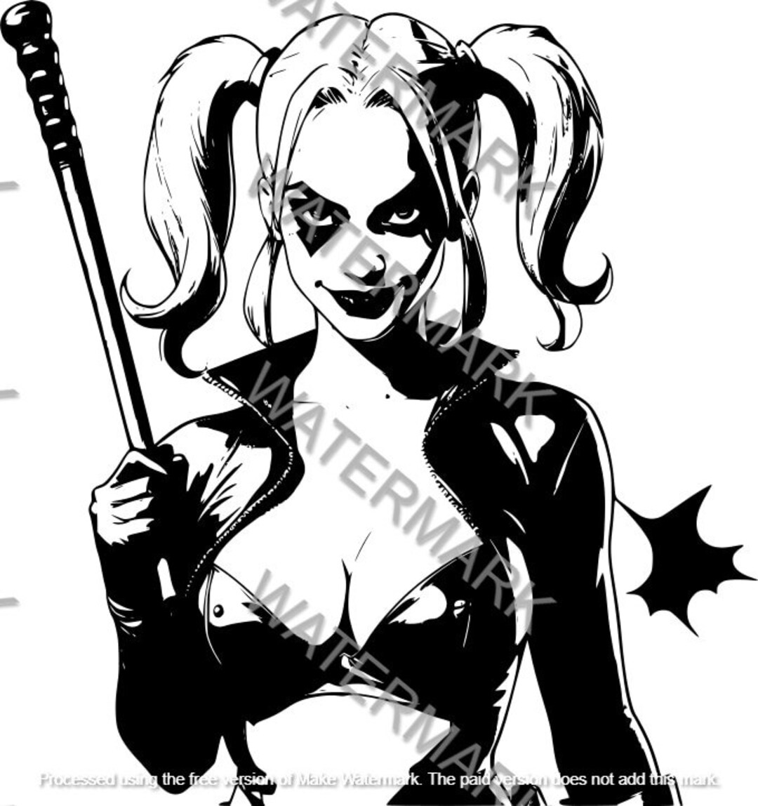 Harley Quinn Svg Bundle Etsyde