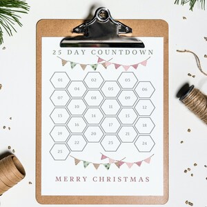 25 Day Countdown Christmas Digital File - Etsy