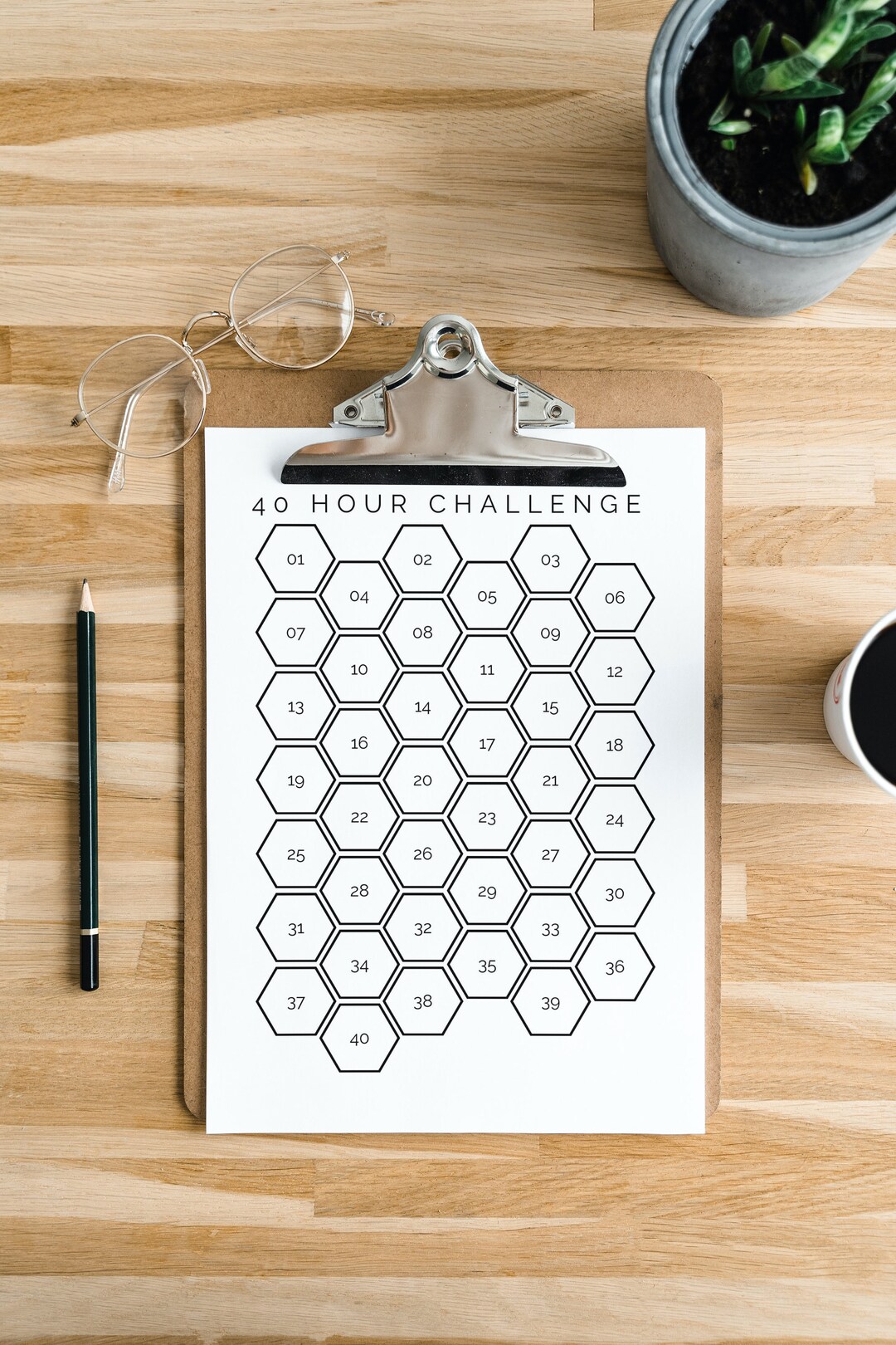 40 Hour Challenge Tracker Poster: World Vision Fundraiser - Etsy