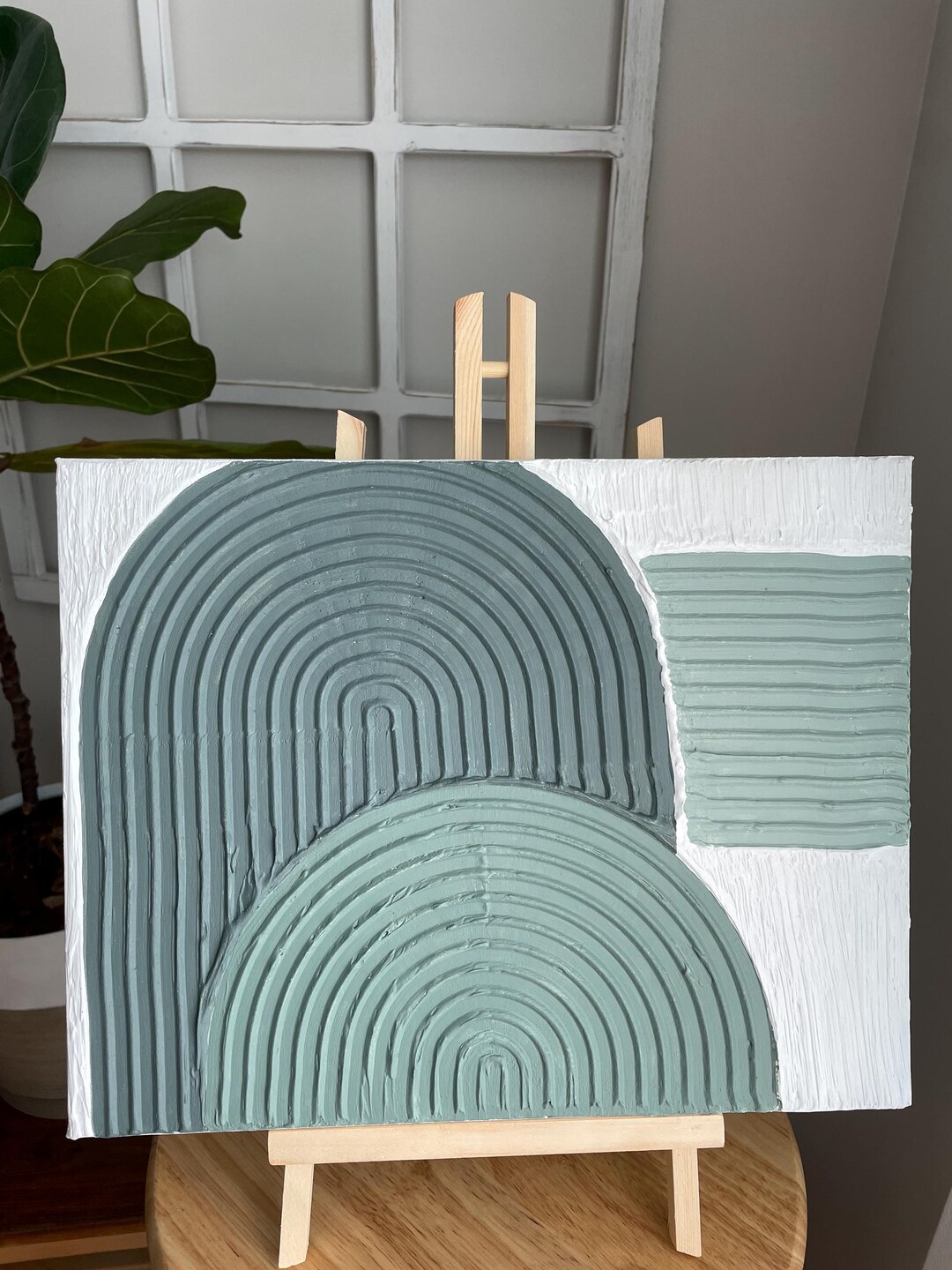 Handmade White Textured Arch Wall Art: Minimalist Plaster Decor - Etsy