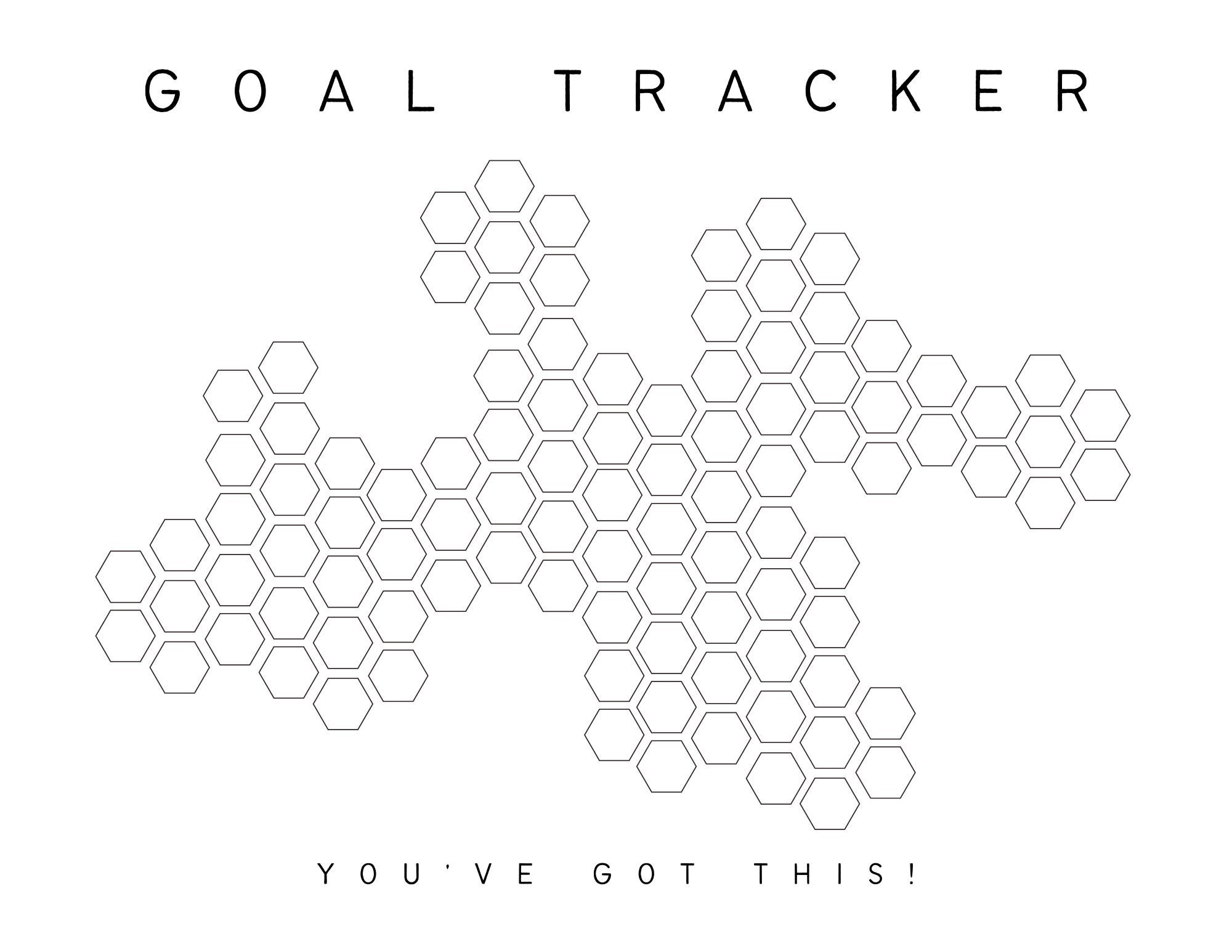 Honeycomb Hour Trackers, 100 Hour Tracker, Goal Tracker, Printable ...